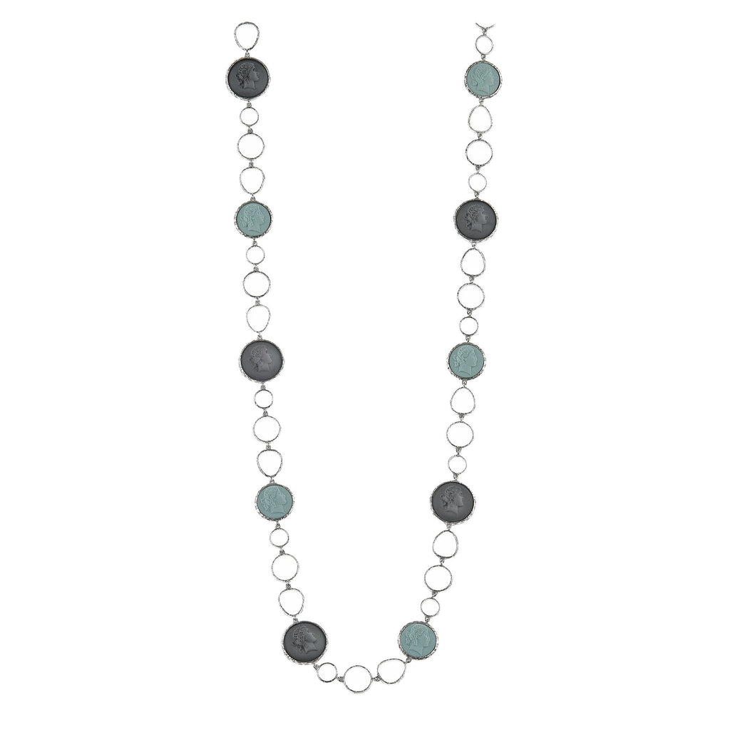 Profile of Women in Ancient Rome Cameo Necklace | cameocalamity.com